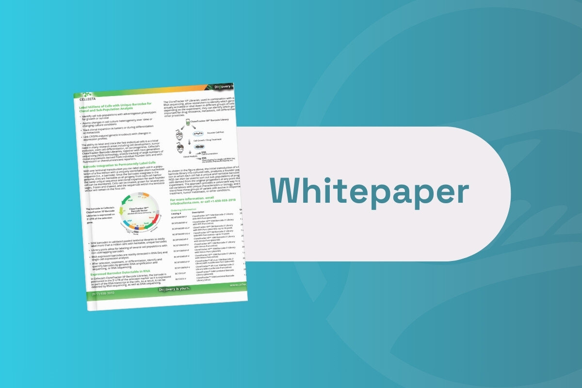 CloneTracker™ Lentiviral Barcode Libraries